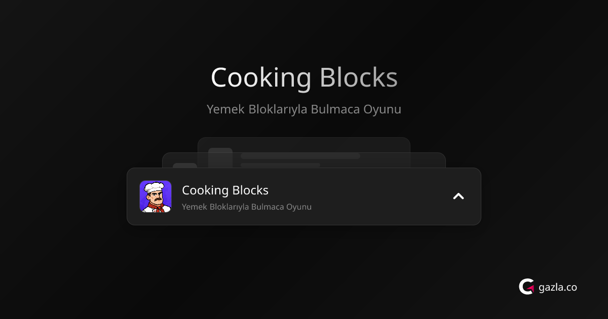 Cooking Blocks | Ürün Detayları